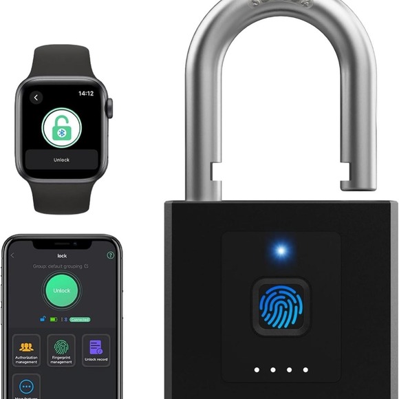 Tablets & Accessories | Smart Padlock Keyless Fingerprint Lock ...